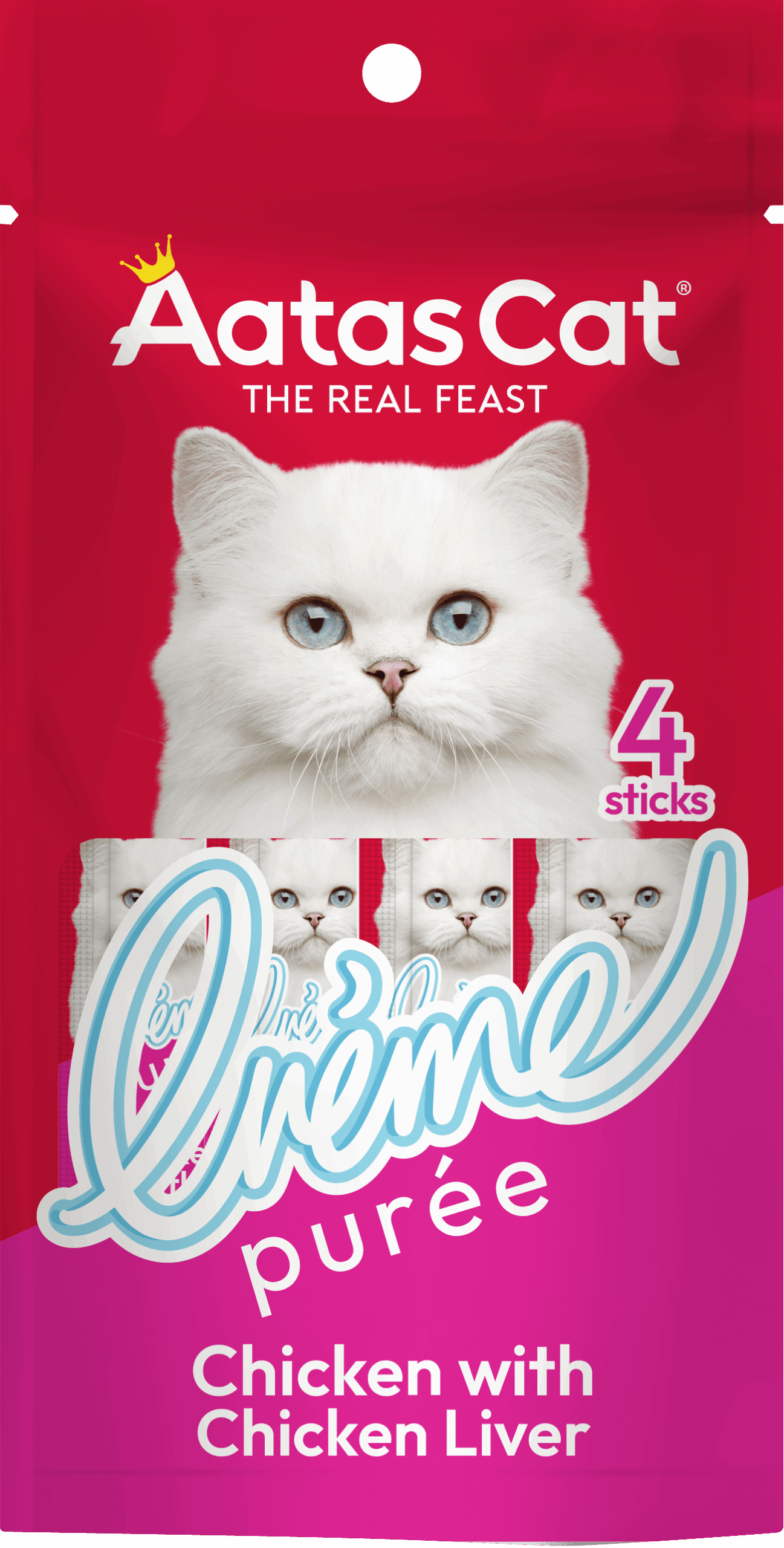 Crème Purée – Chicken with Chicken Liver – Aatas Cat